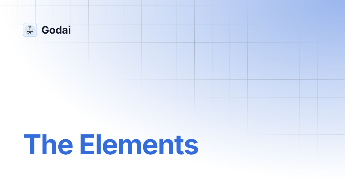 The Elements | Godai